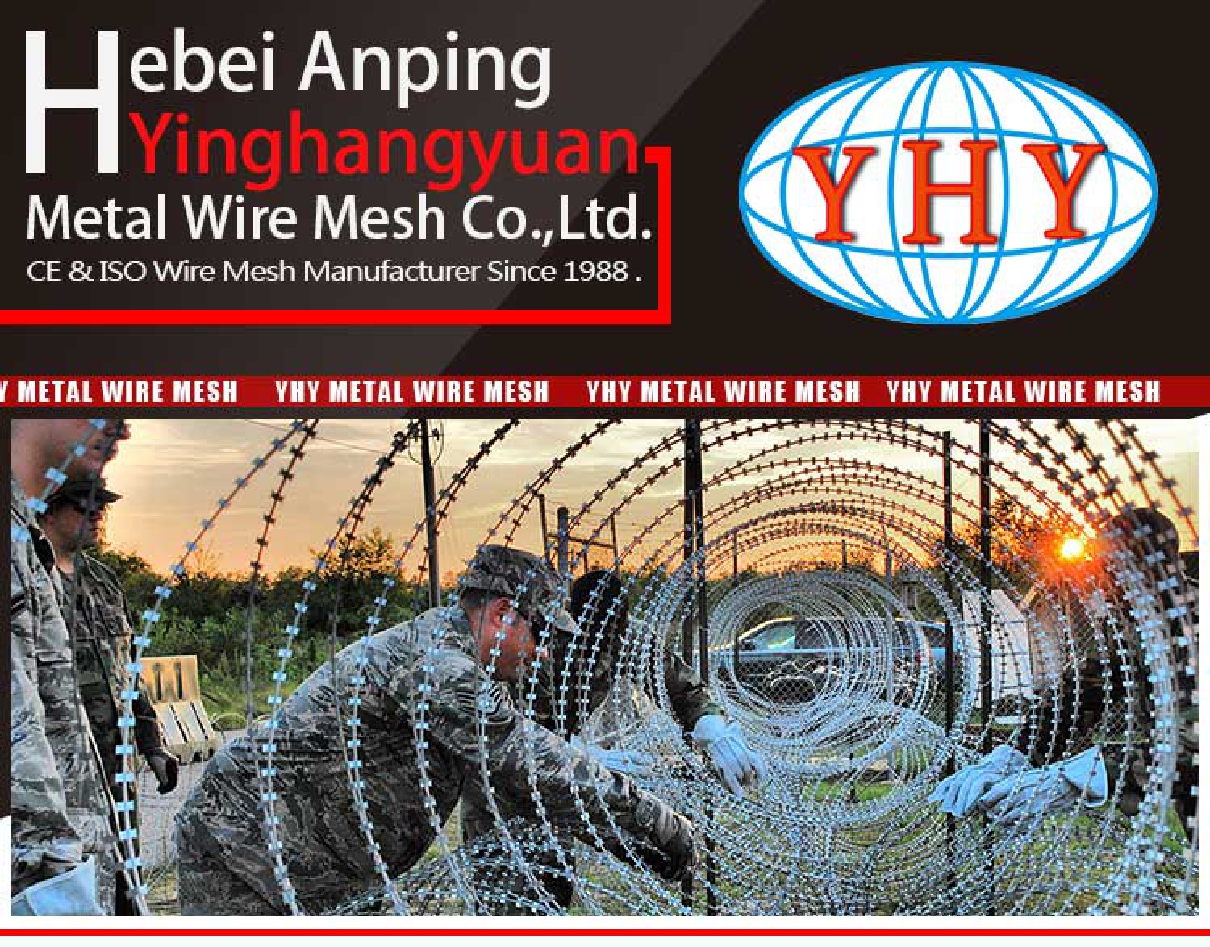 Galvanized Razor Wire-Concertina Type-Wire Mesh Fencing - Razor Wire ...