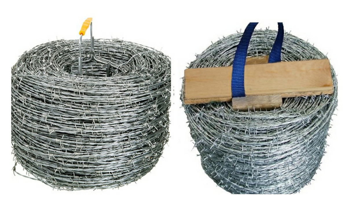 Razorblade sharp barbed wire hot-dipped galvanized 100m long barb wire ...