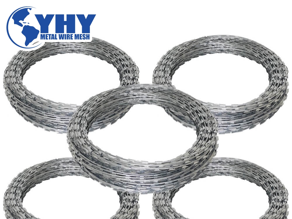 Strong defensive razor barbed wire high security protection concertina ...